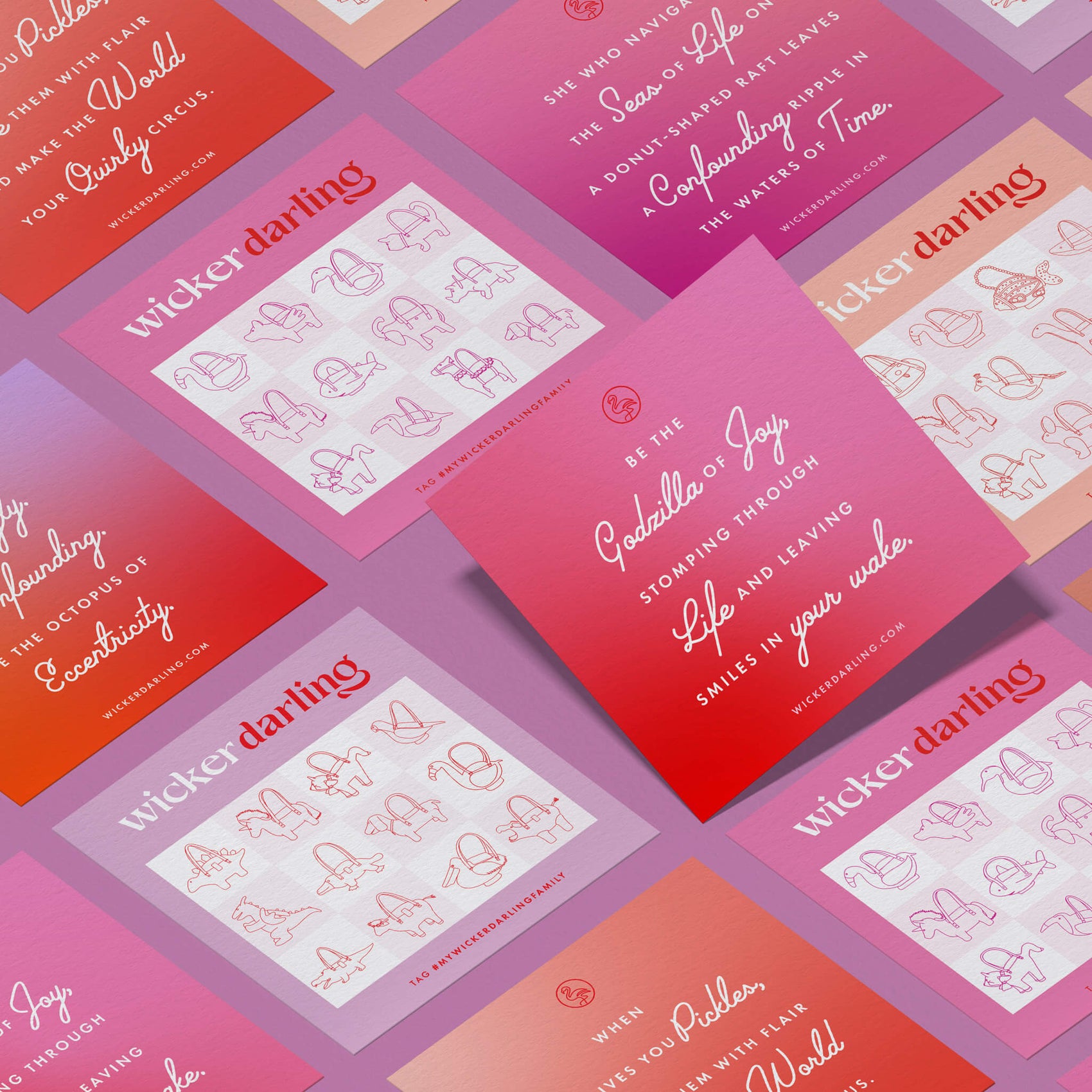 Wicker Darling | Retro inspired fashion rebranding case study by ...